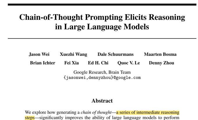 [CoT]从Chain-of-Thought (CoT) 到 Let's think step by step
