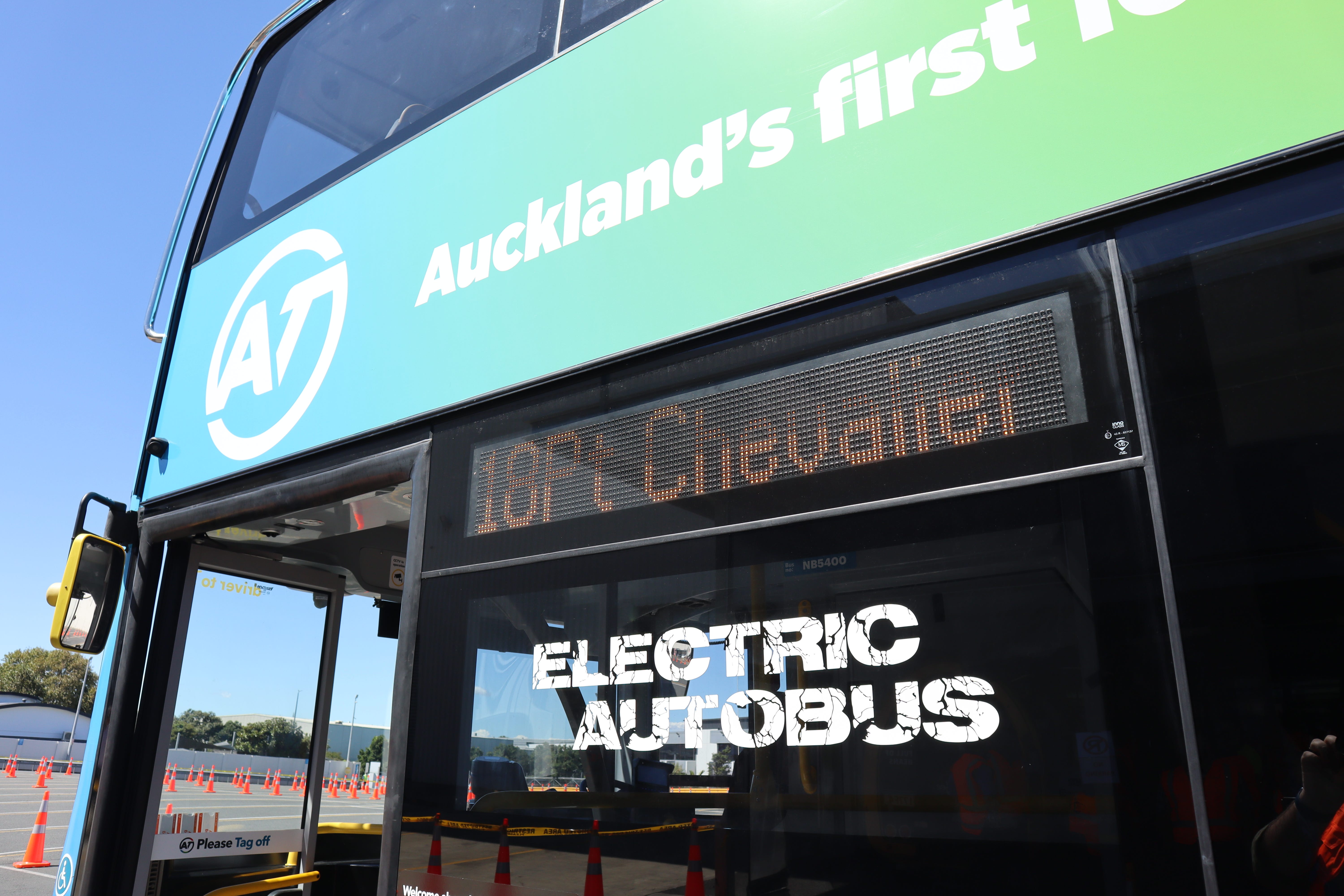 GALLERY | Auckland’s first electric double decker bus