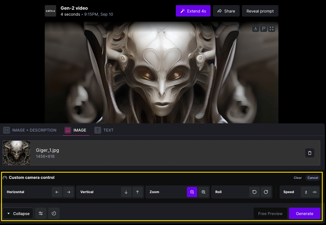 Motion in Generative Art: New AI Camera Controls Explored