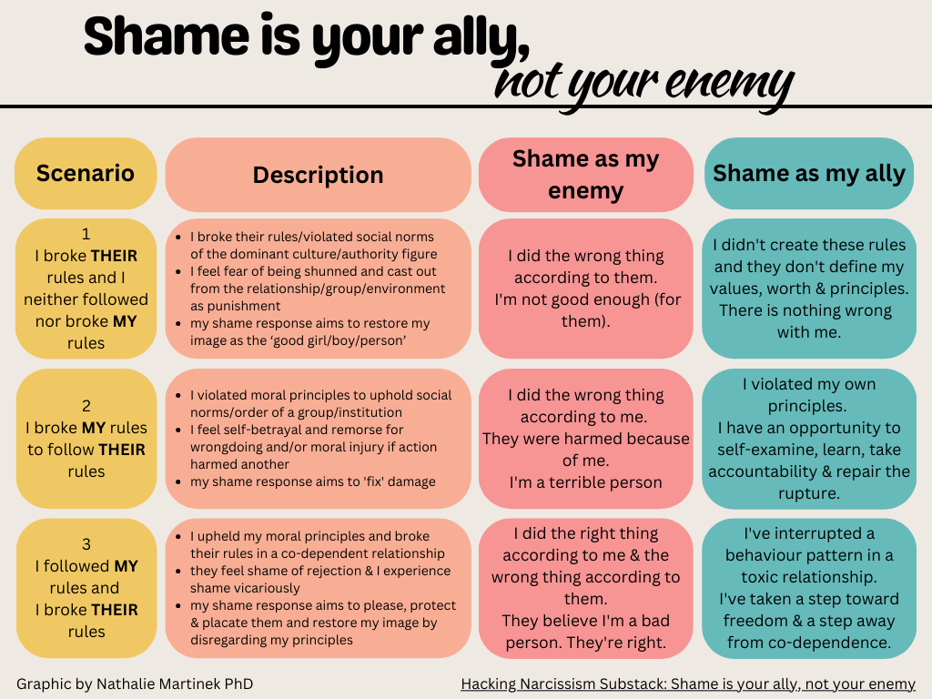 Shame is your ally, not your enemy