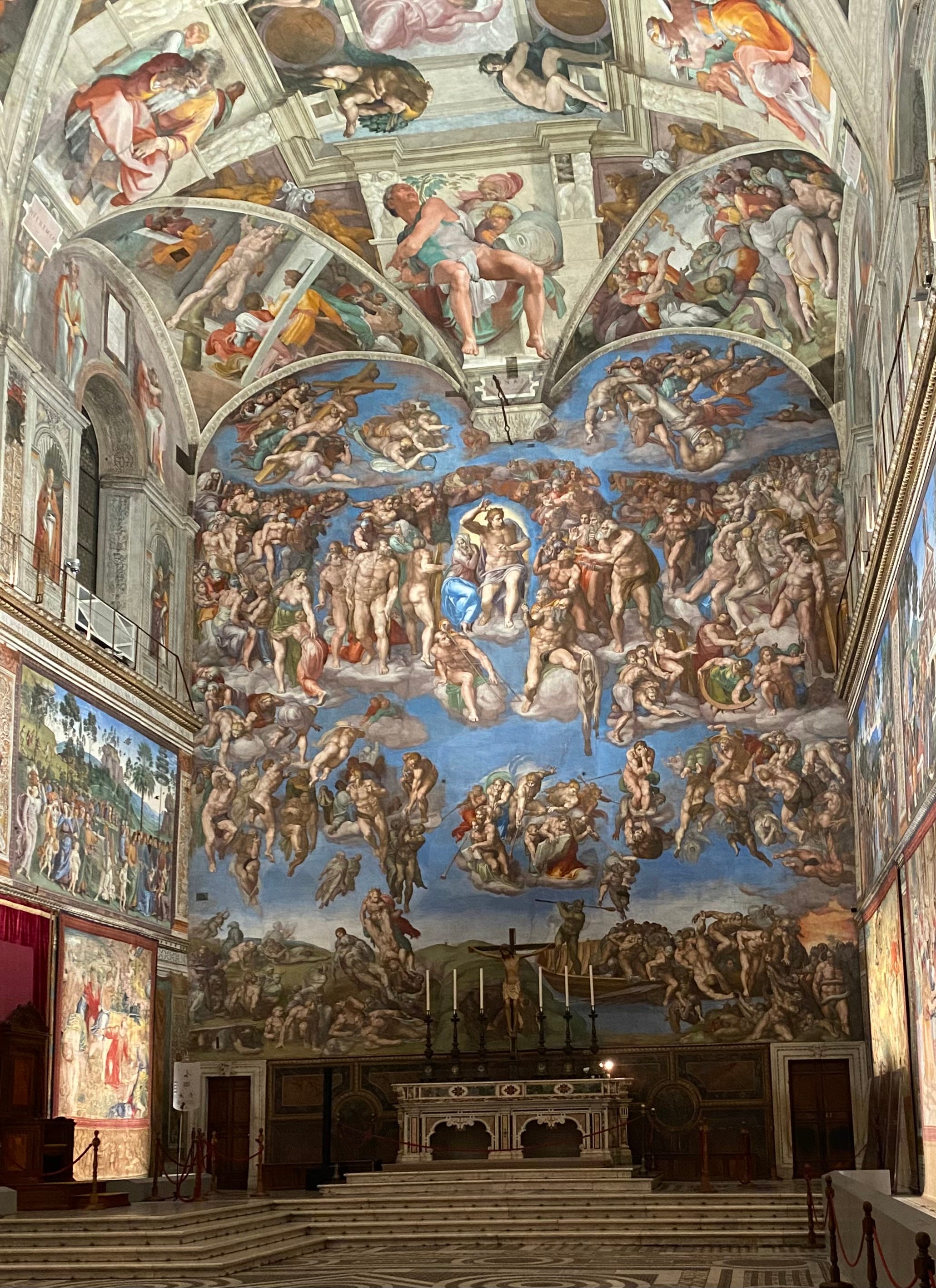 Painting Can Be Seen In The Ceiling Of Sistine Chapel Rome | Shelly ...