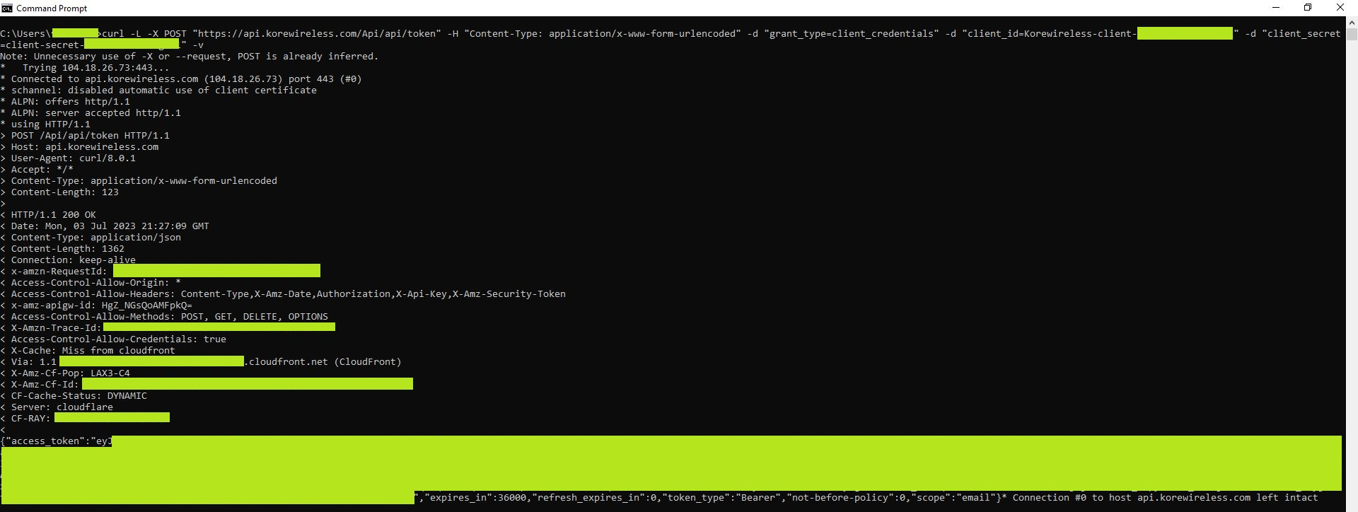 Getting started with Kore Wireless Connectivity API