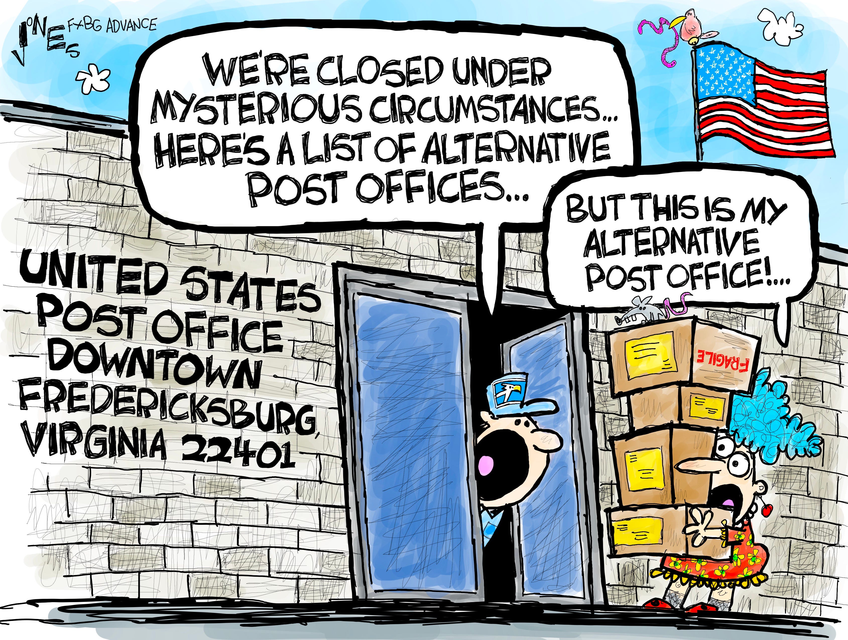 Cartoon Post Office