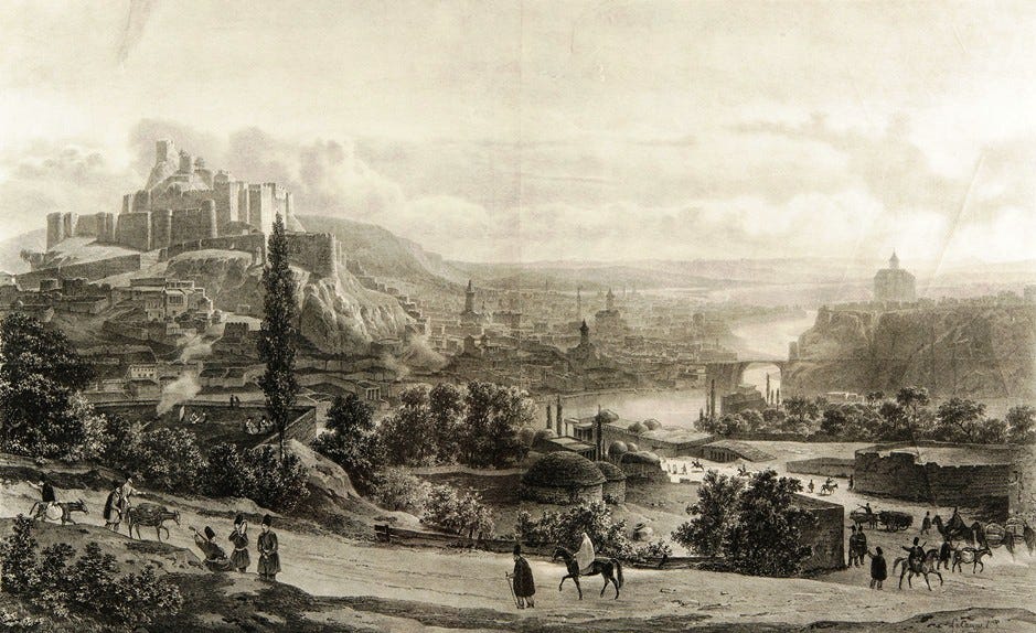 Tiflis: The Paris of the Caucasus - Dzhegitov, 1837 & Vasily Krivenko, 1893
