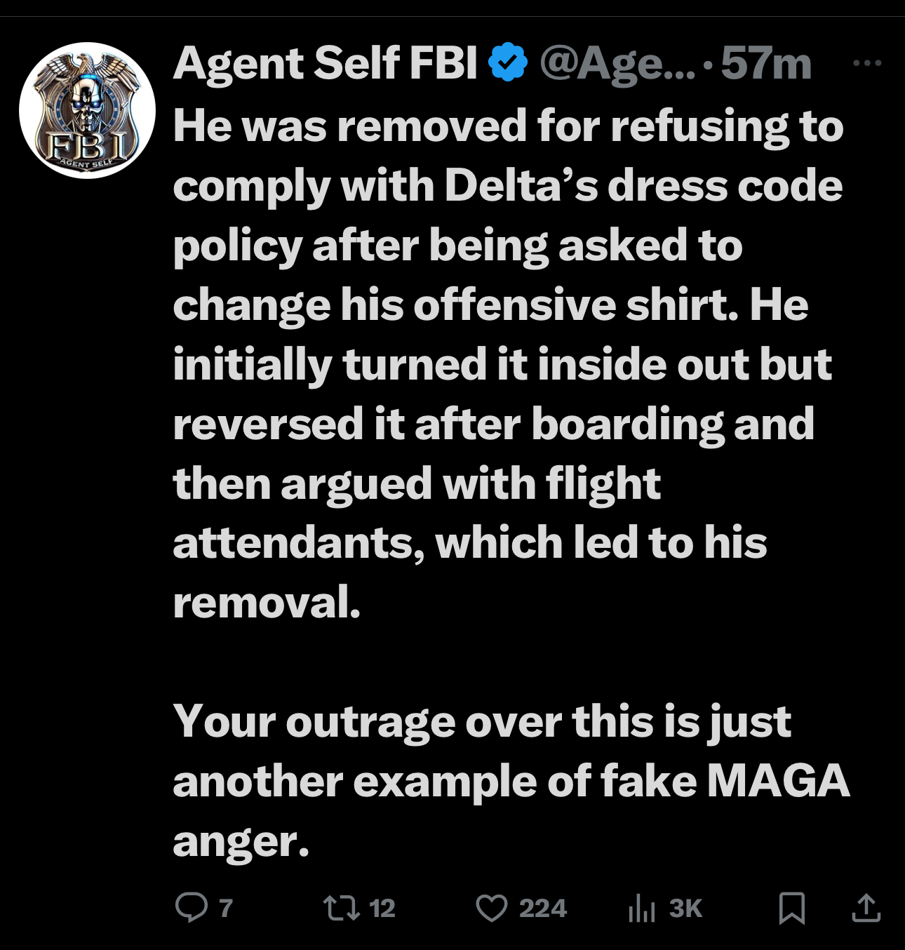 Man Gets Kicked Off Delta Airlines Flight for Wearing an Offensive ...