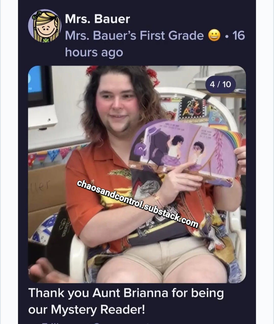 Mrs. Bauer's 1st Grade Gender Lesson - by Mathgoddess