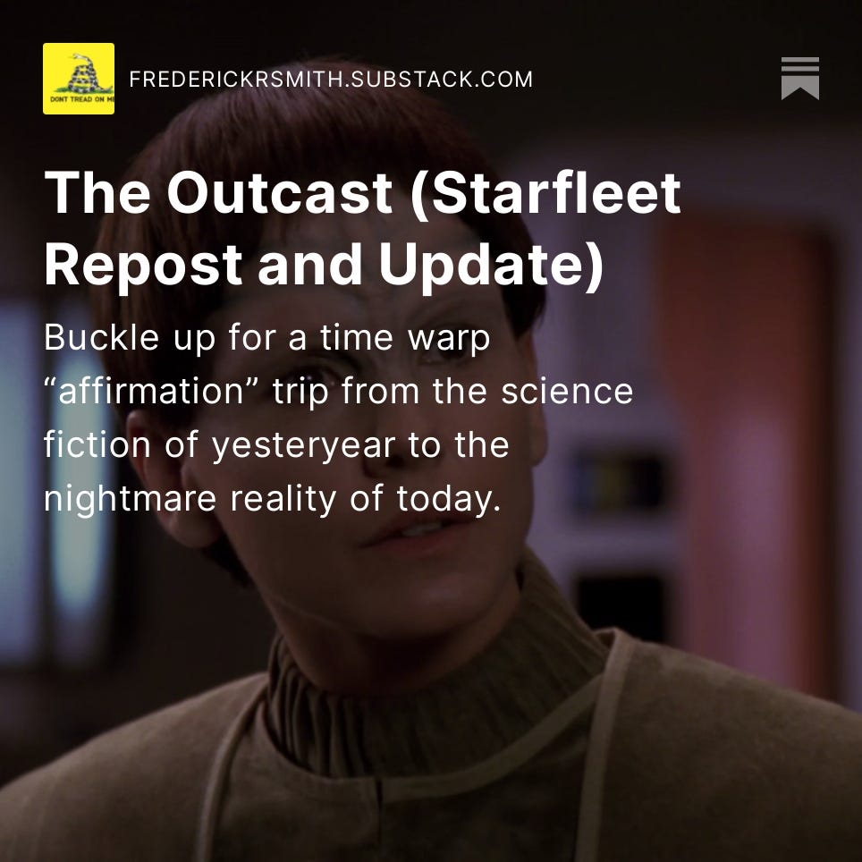 The Outcast (Starfleet Repost and Update)