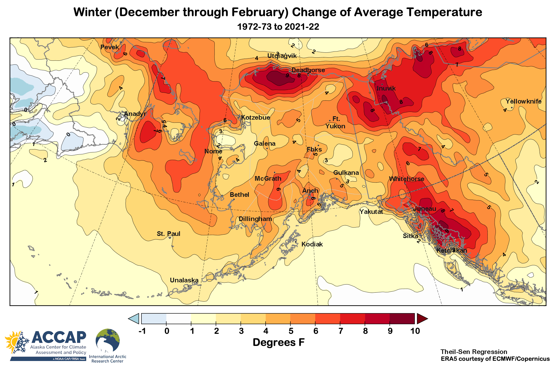 Alaska Winter Climate Trends - by Rick Thoman