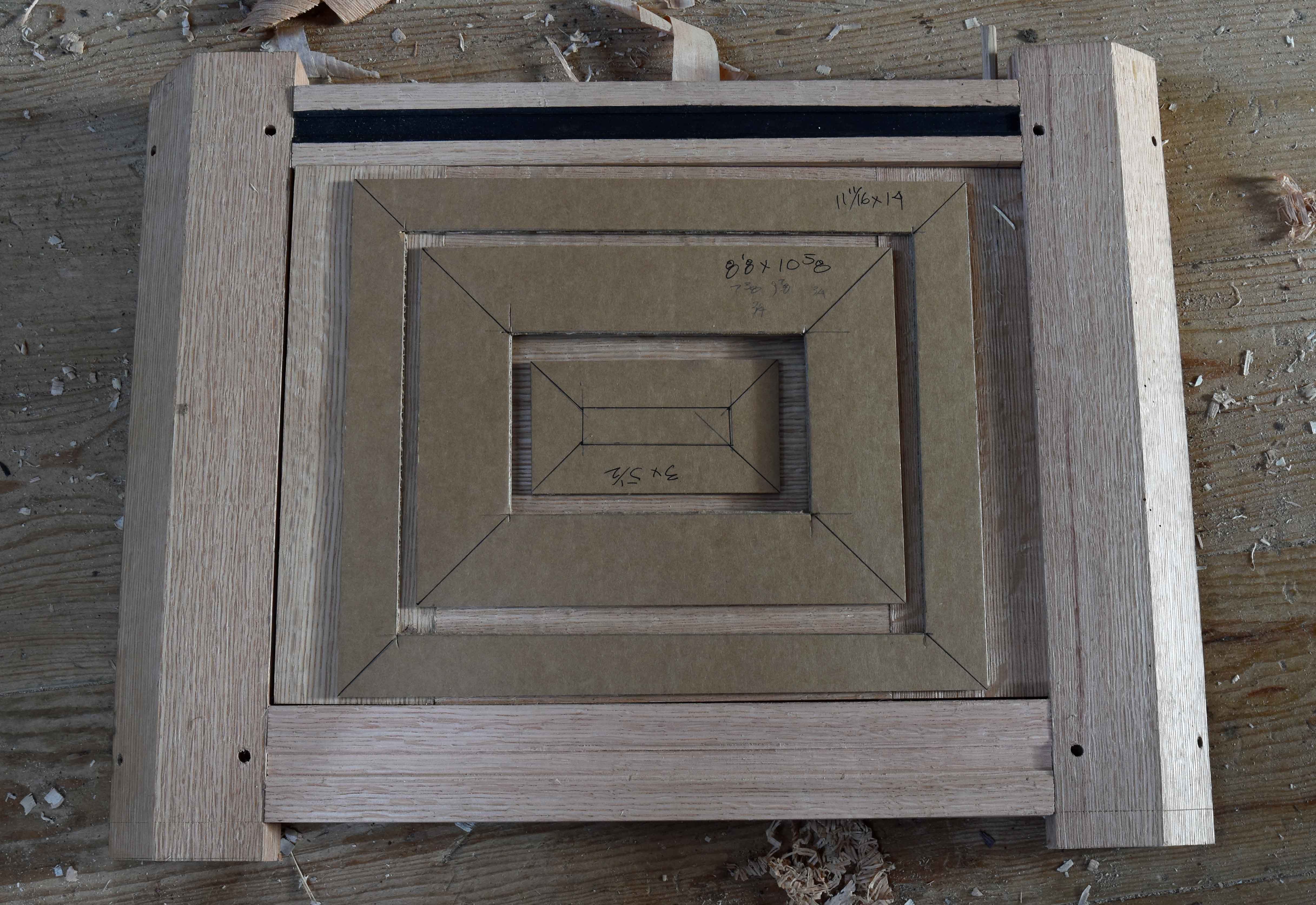 Cupboard progress; door moldings/frames