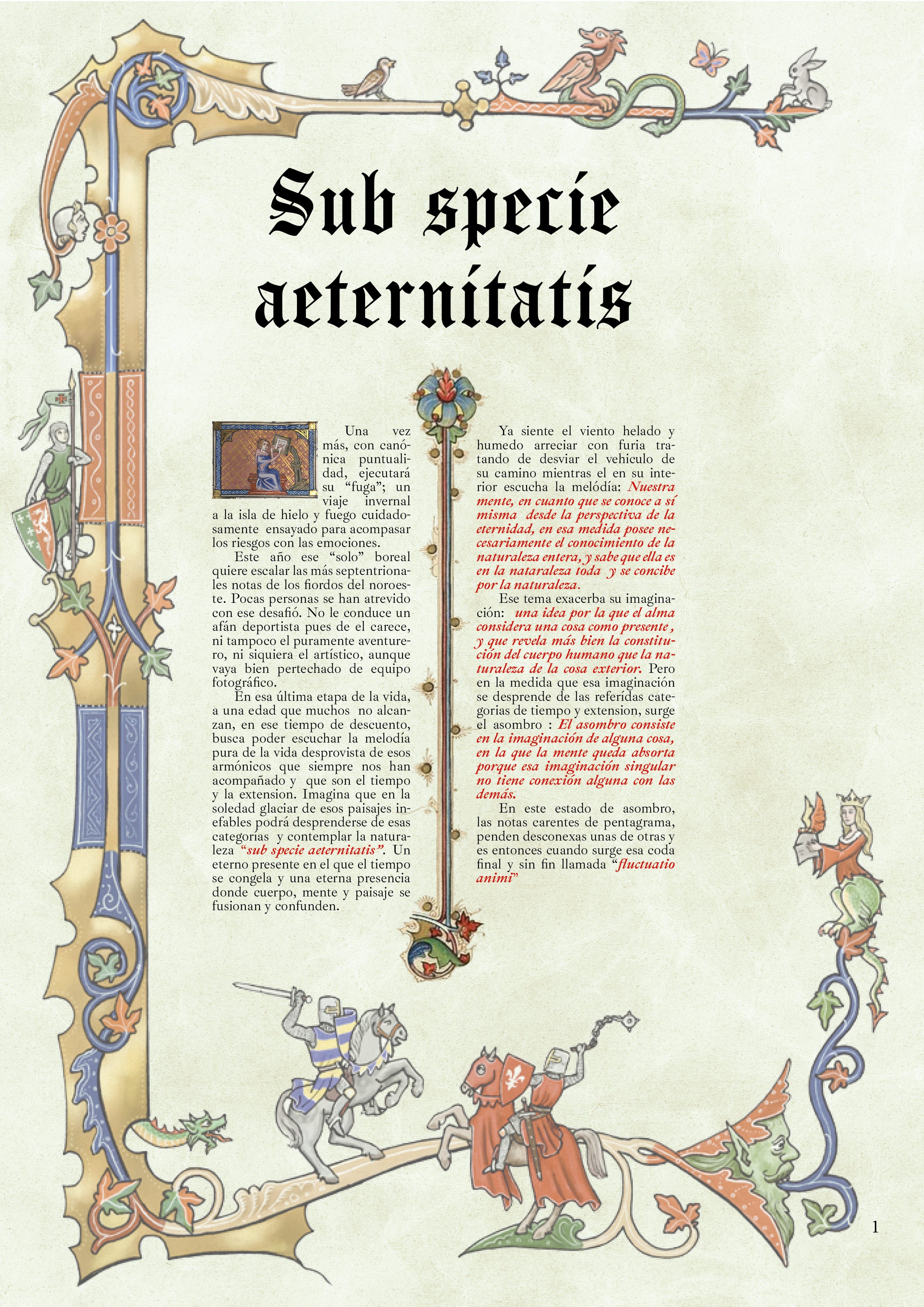 Sub specie aeternitatis - by Dupuy - QUATENUS Newsletter