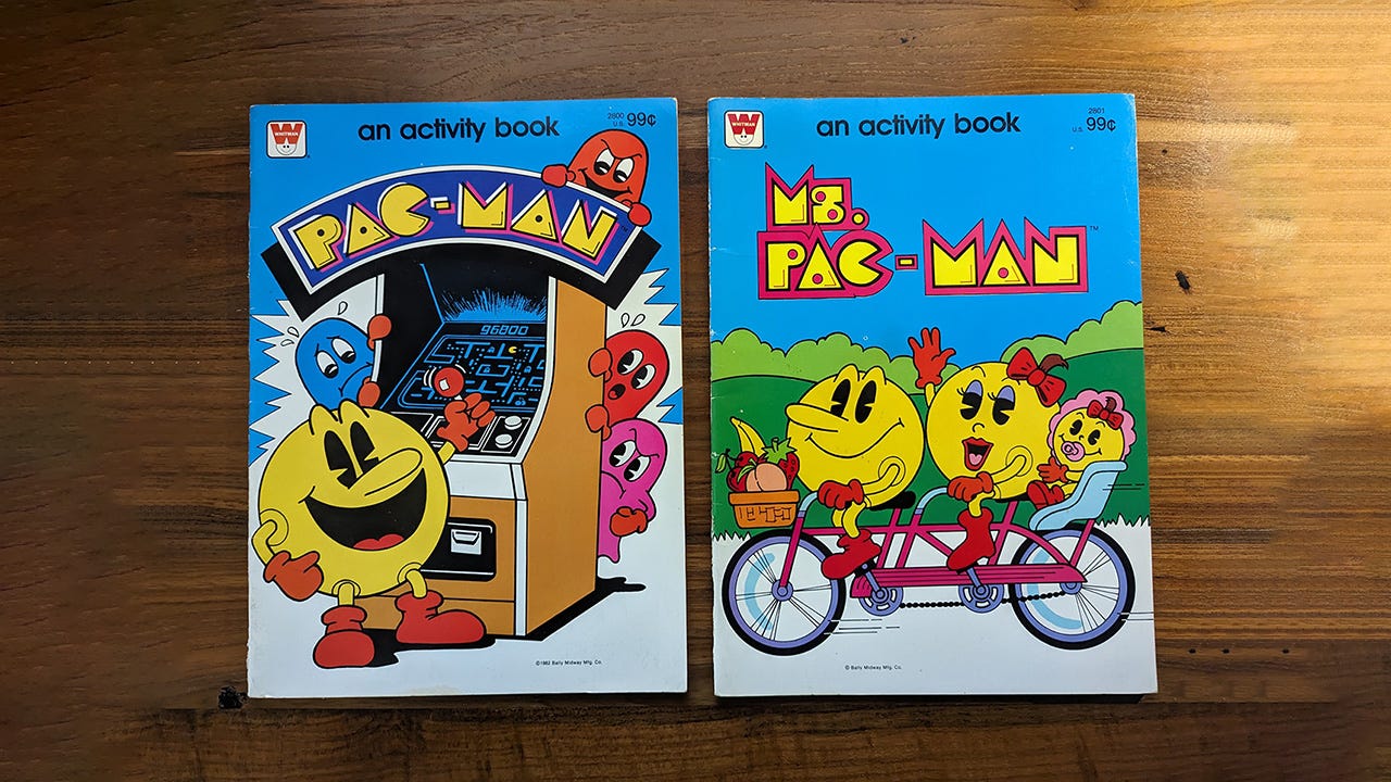 Pac-Man and Ms. Pac-Man Activity Books - The Retroist