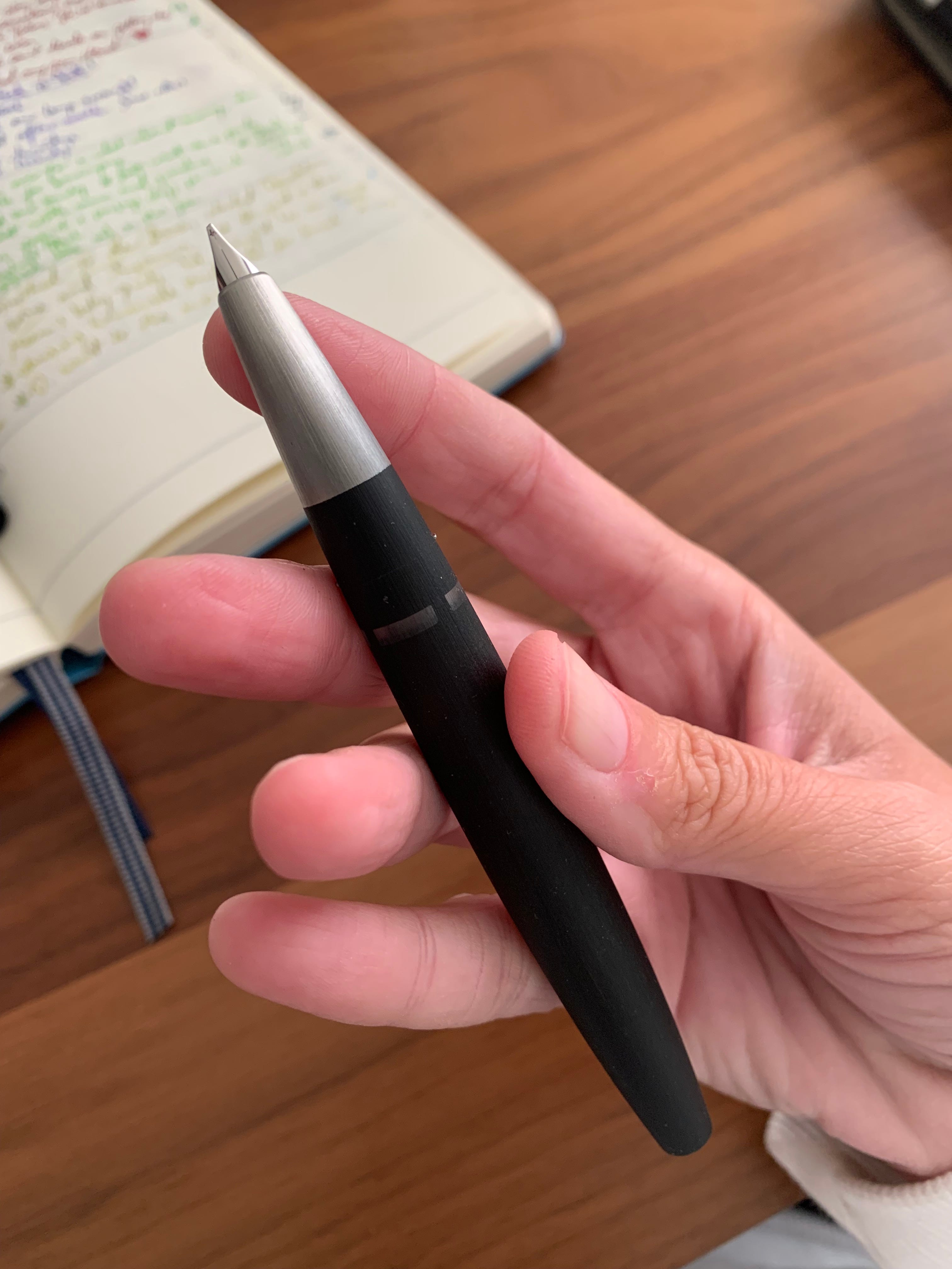 Fountain pen alignment chart