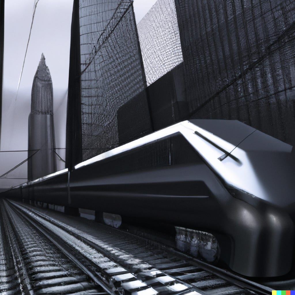 Supersonic Freight Train - by Dan Denning