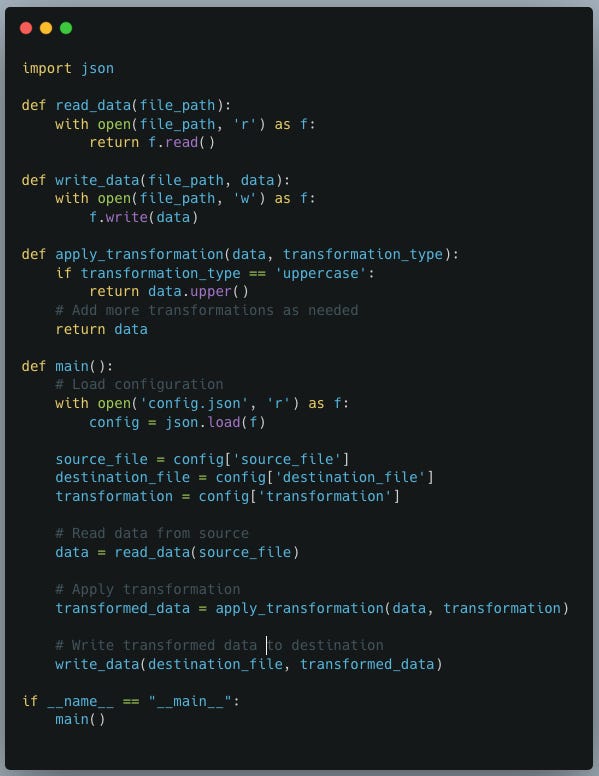 Config Driven Pipelines - by Daniel Beach Config Driven Pipelines - by Daniel Beach