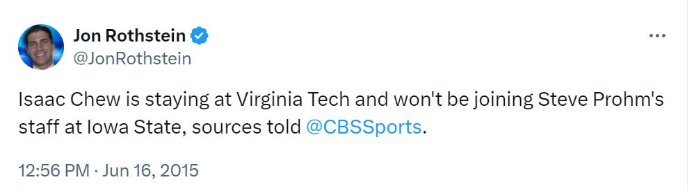 Jon Rothstein and the art of the hilariously timed tweet