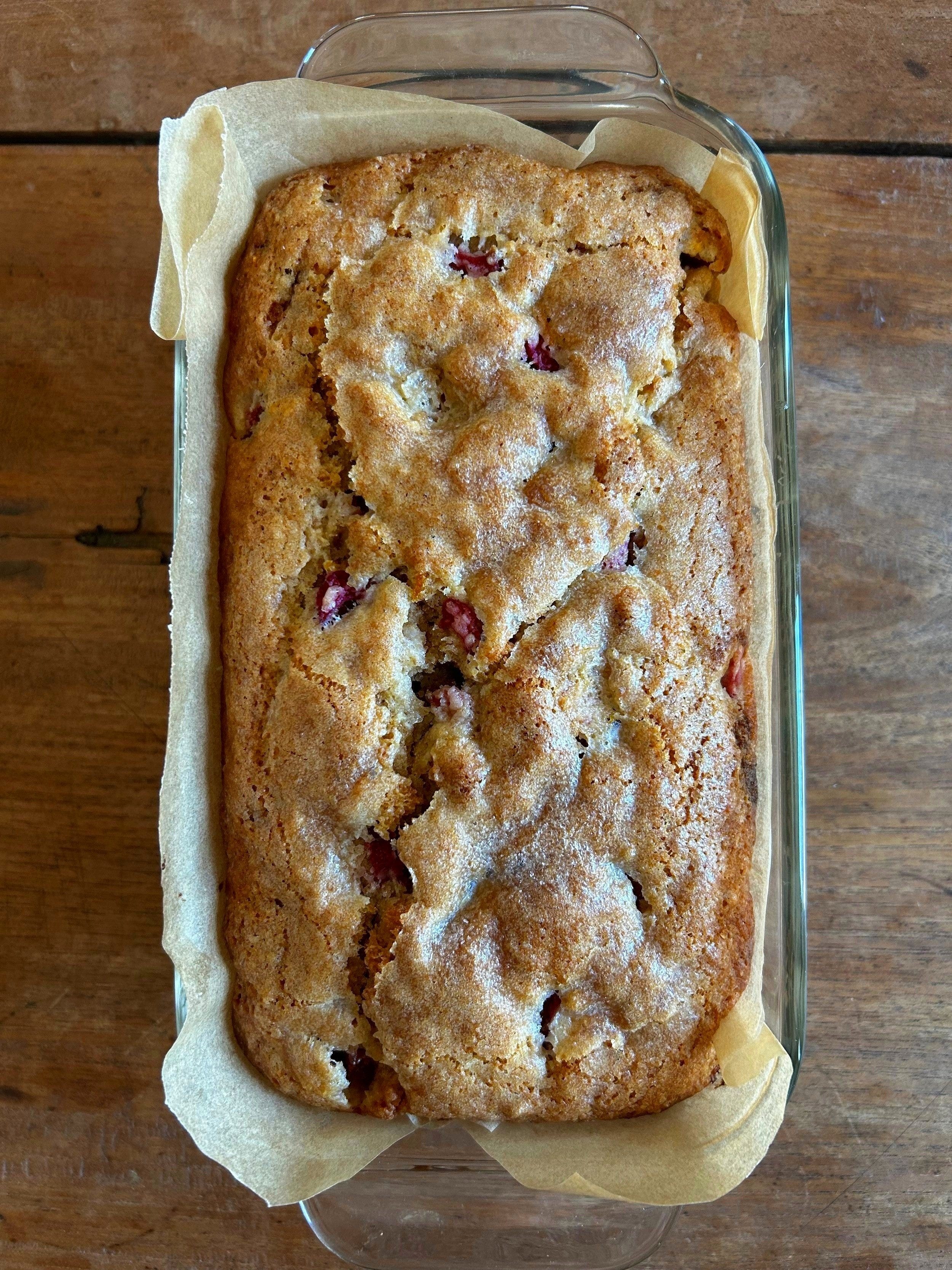 Citrusy Rhubarb Quick Bread - by Kerry Edmonds