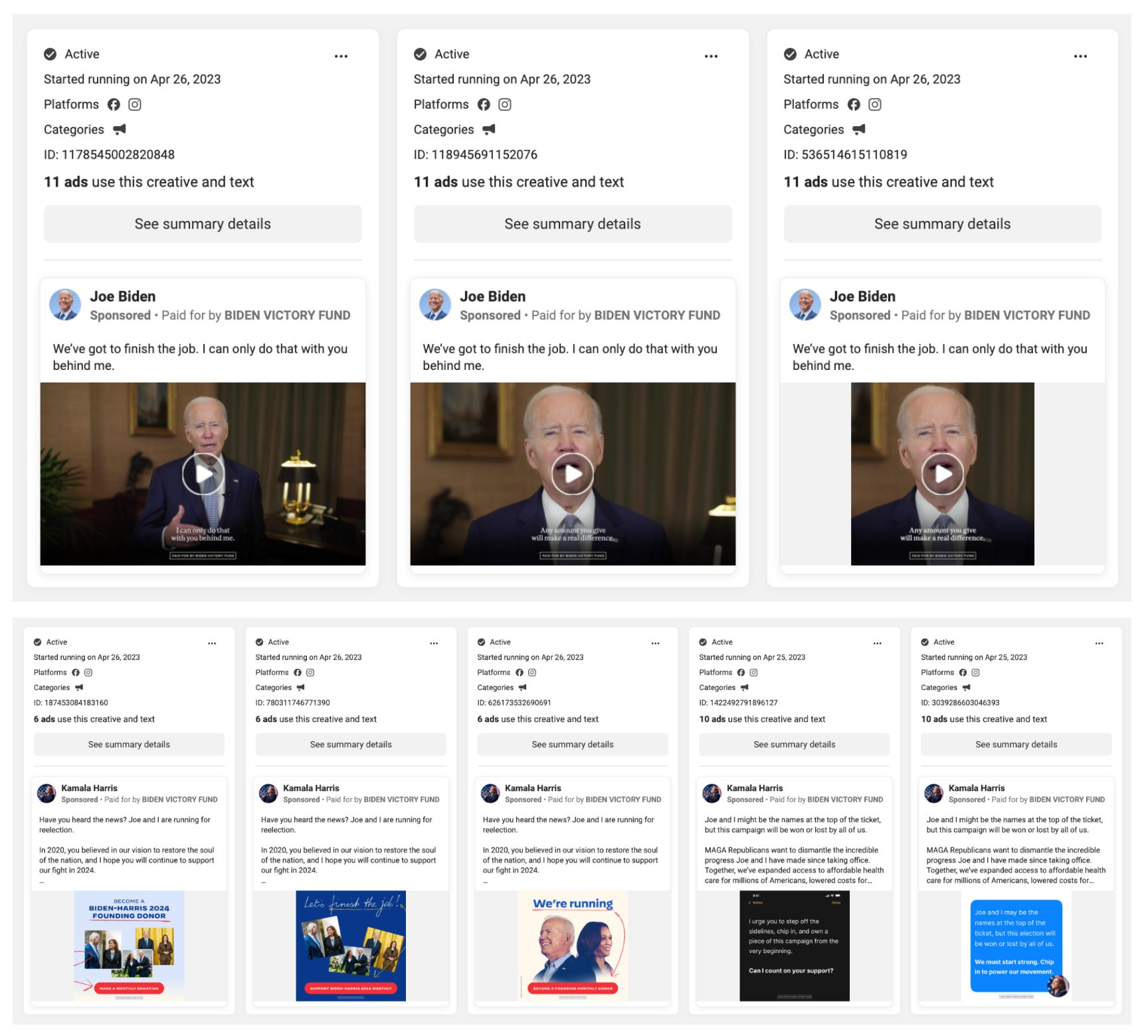 Biden spends $1 million on digital ads in first week of campaign