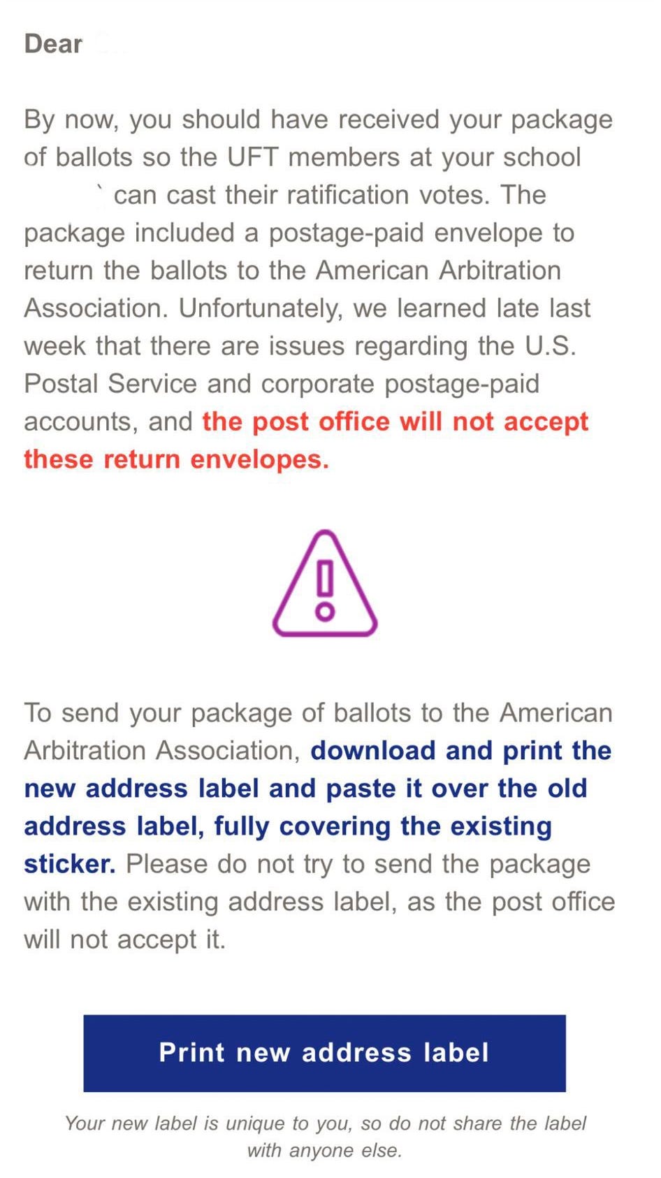 Will Our UFT Ratification Votes for the Tentative Contract be Received ...
