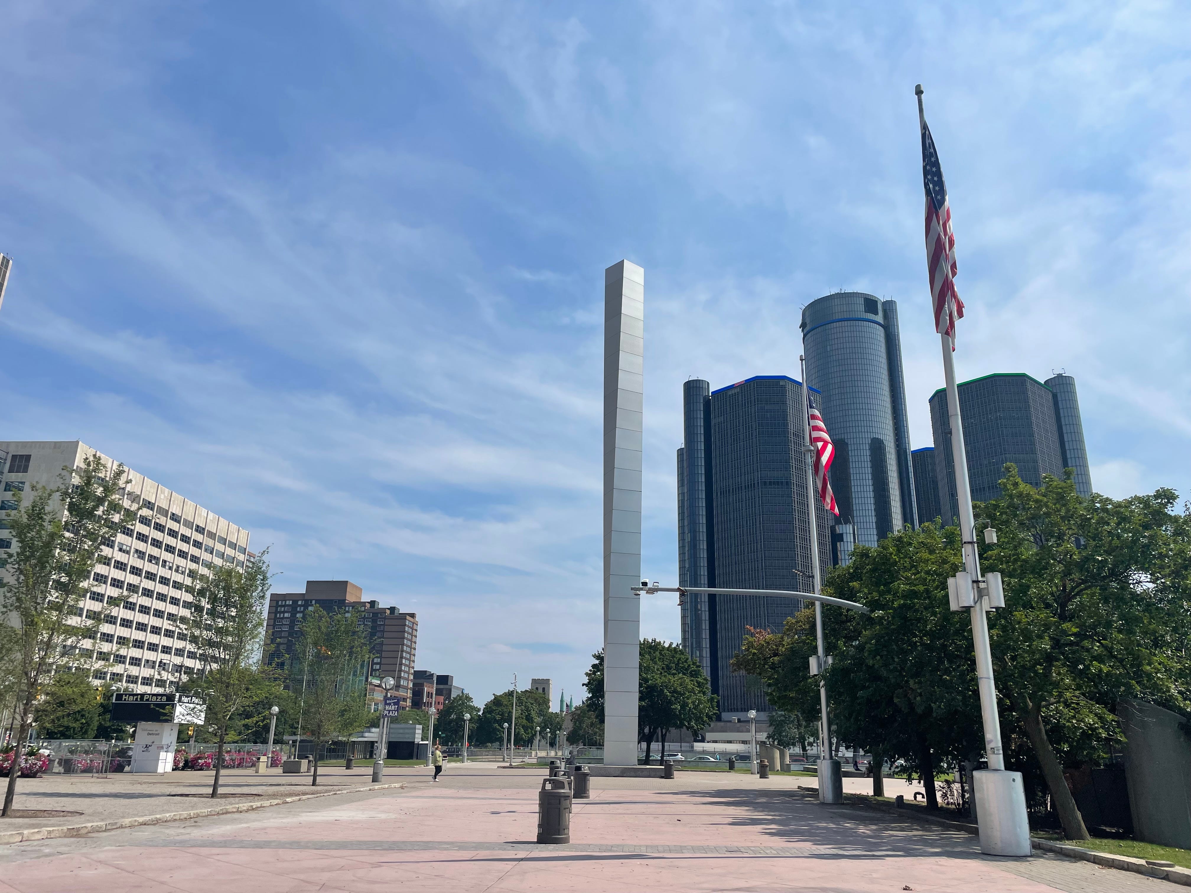 The story of the Hart Plaza pylon - by Amy Elliott Bragg