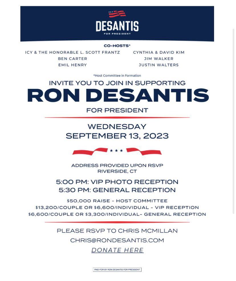 Ron DeSantis Skips Work on His Birthday To Fundraise With Mitt Romney ...