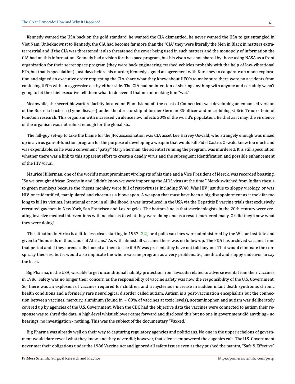 The Great Democide: How and Why It Happened