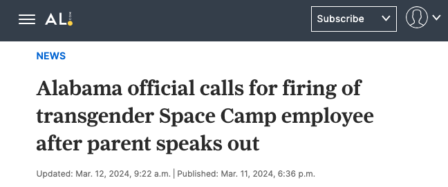 Space Camp and The X-Men-ification of Trans People