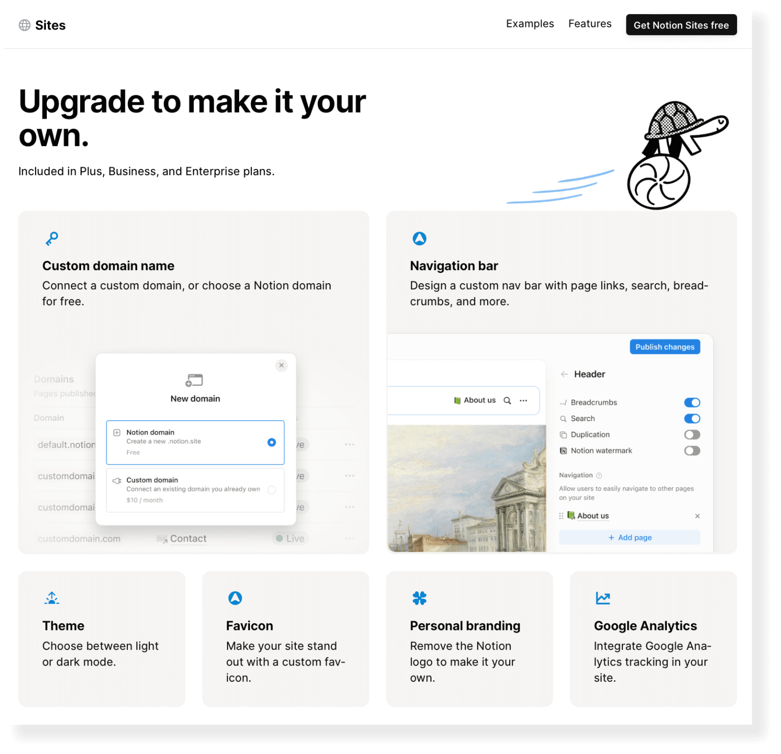 【Notion Sites 新功能上線】用 Notion 做網站有更多客製化選項了！
