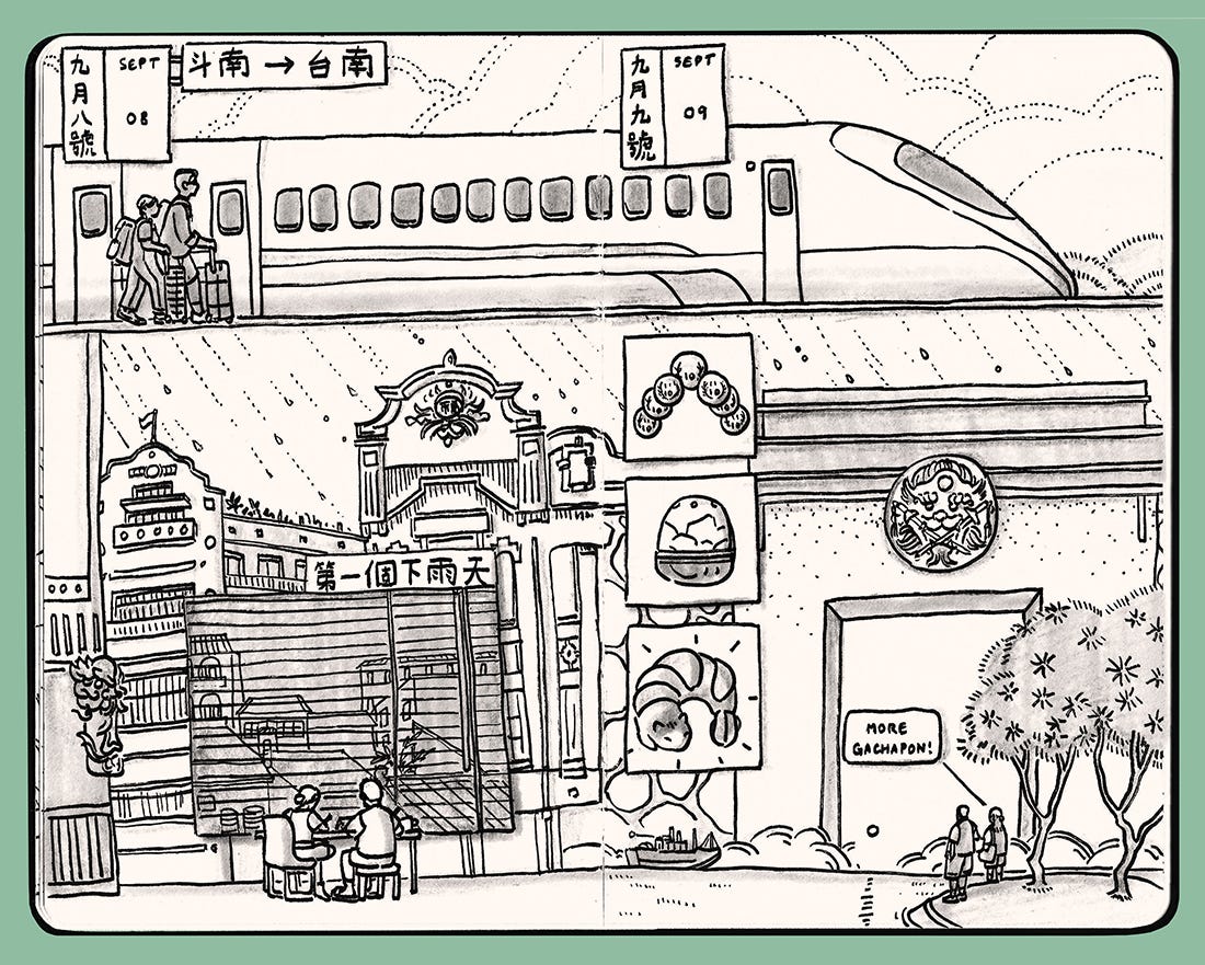 Sketchbook Diary Comics: Taiwan - by Christina Chung