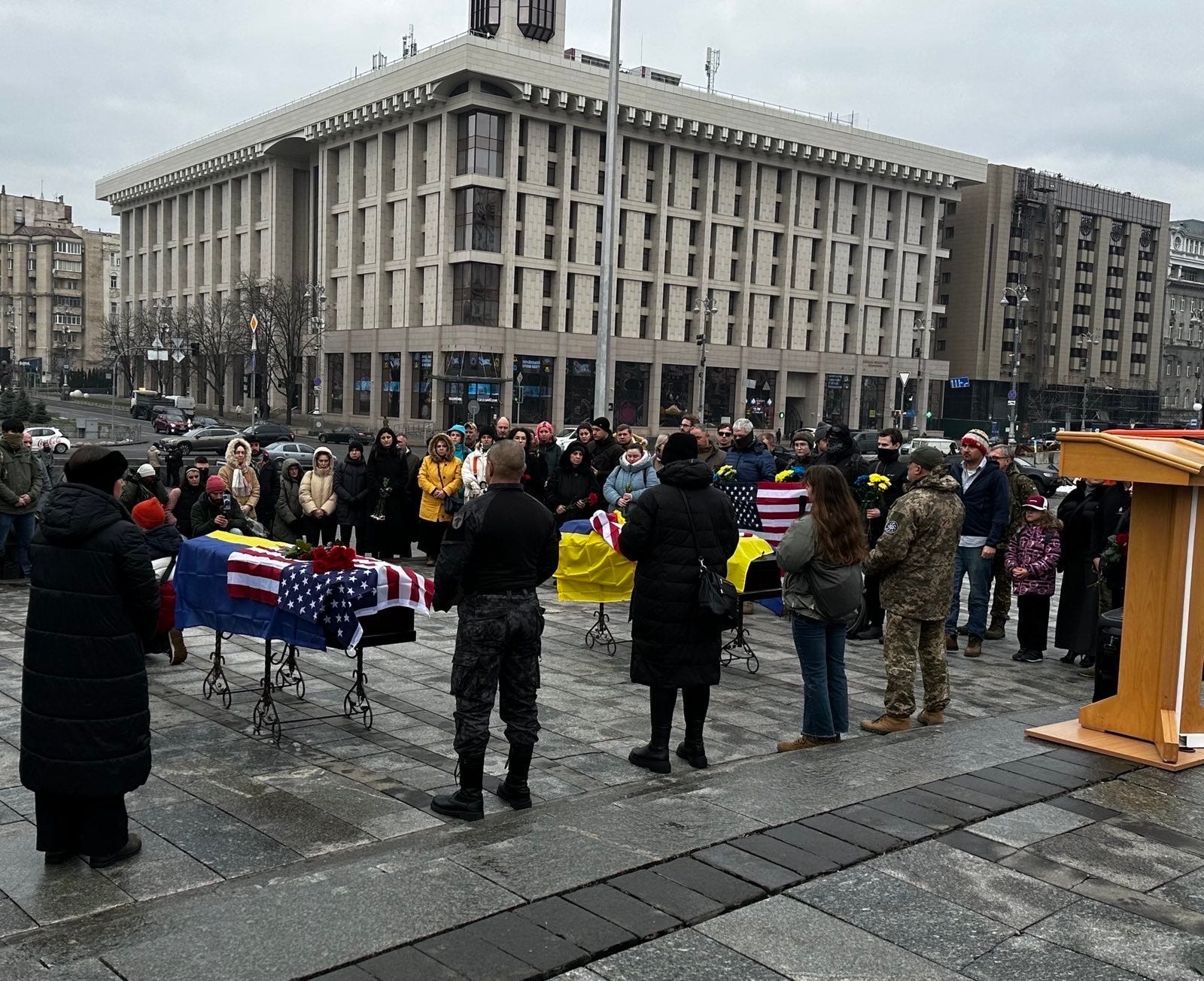 American KIA in Ukraine brought home over Thanksgiving weekend