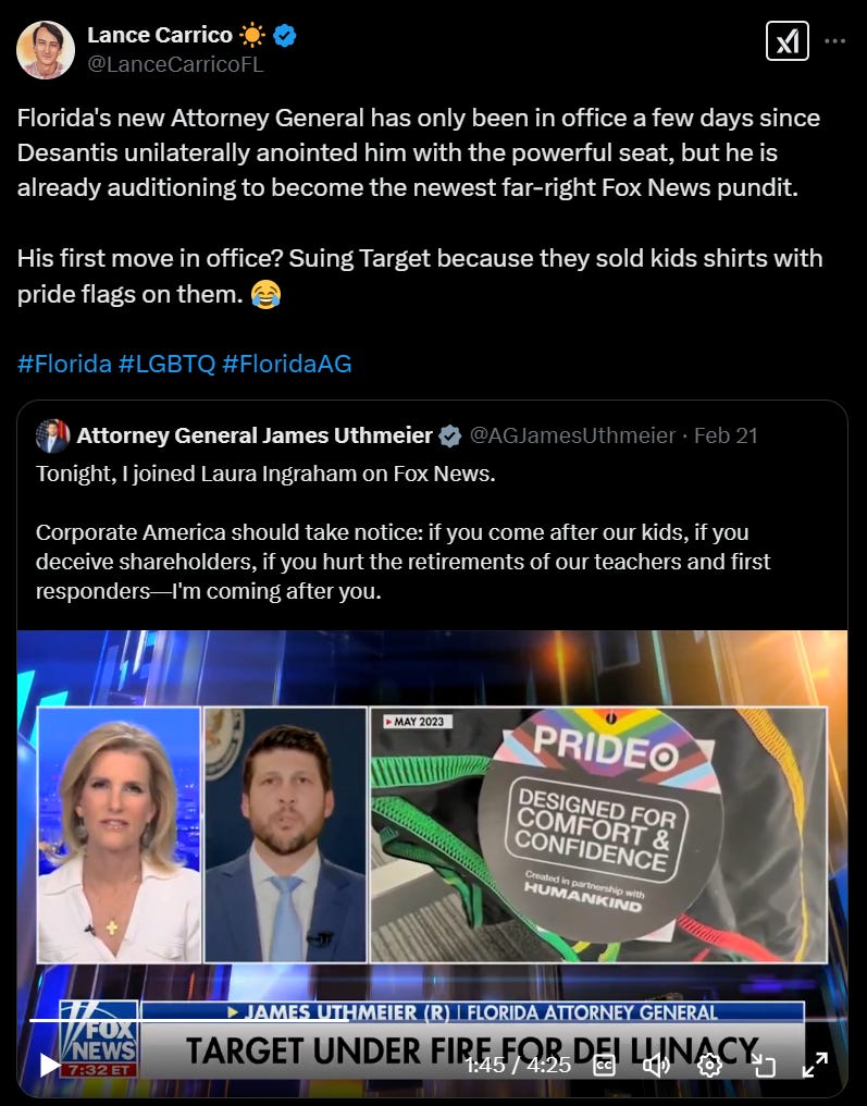 Florida's New Unilaterally-Appointed Attorney General Declares War on ...