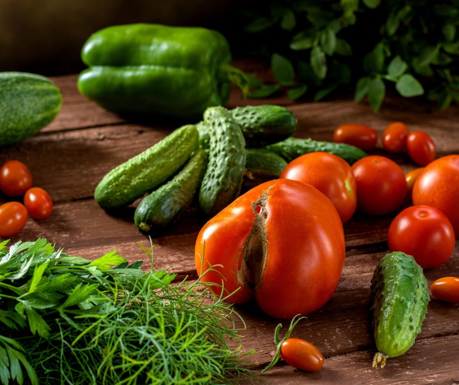 Mănânc o jumătate de tonă de legume pe an