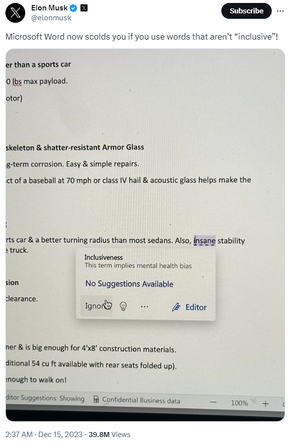 Microsoft Word's Inclusive Language Feature Ignites Debate Over Free ...
