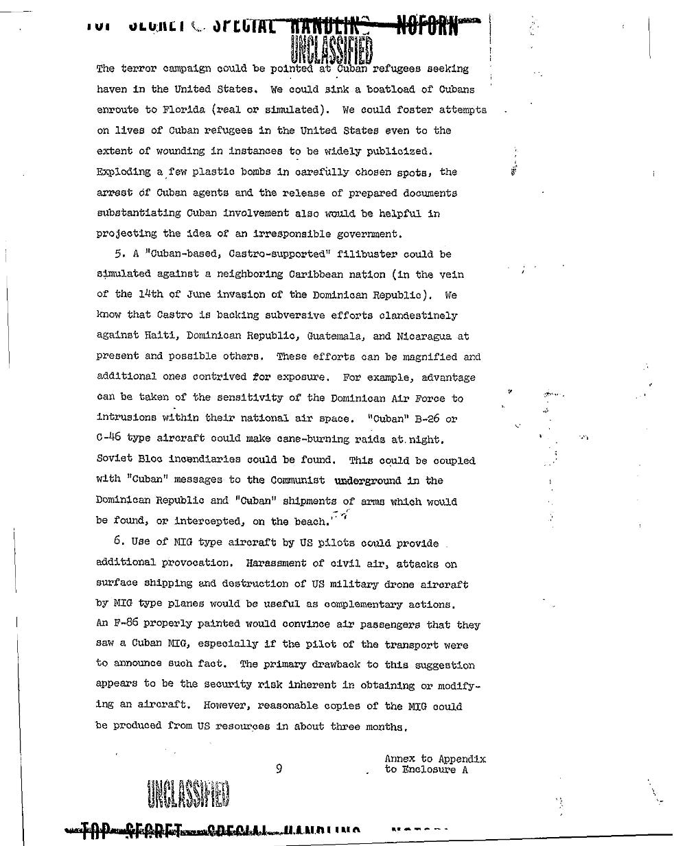 Operation Northwoods Unclassified Document
