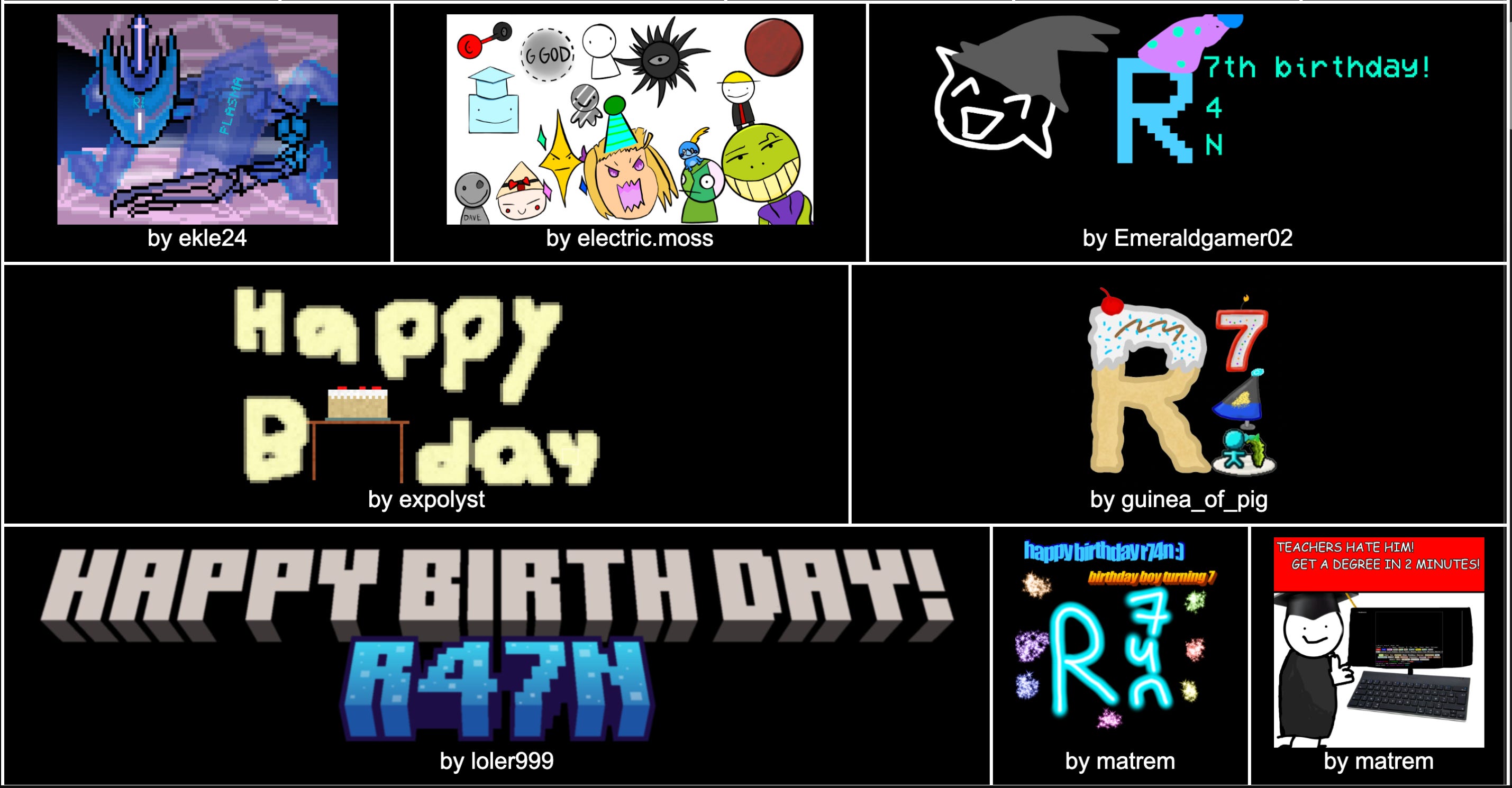 🎉 R74n Turns 7 - Community Art Gallery & More