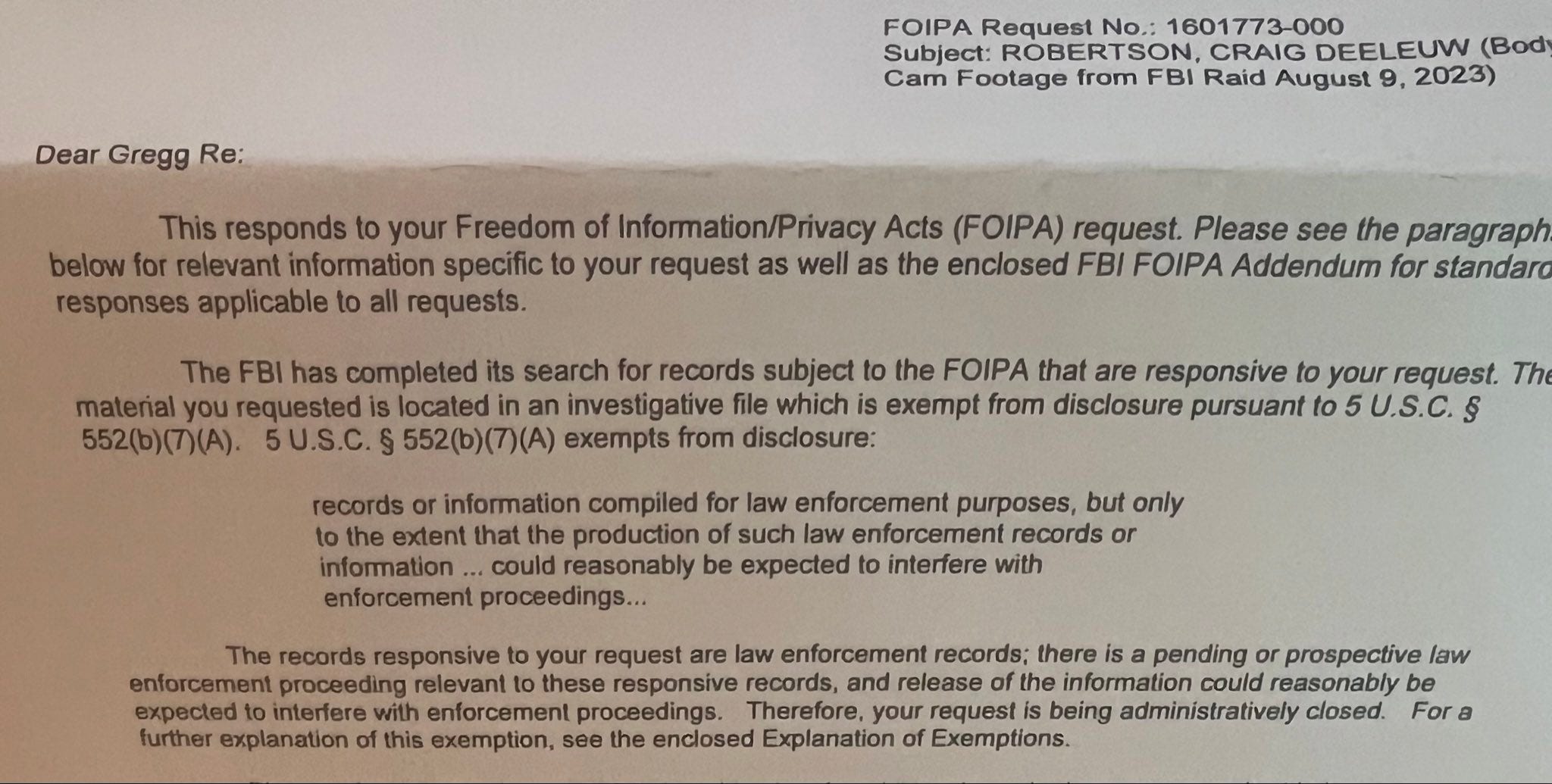 Was the FBI Shooting of Craig Robertson in Utah Justified? - UPDATED!