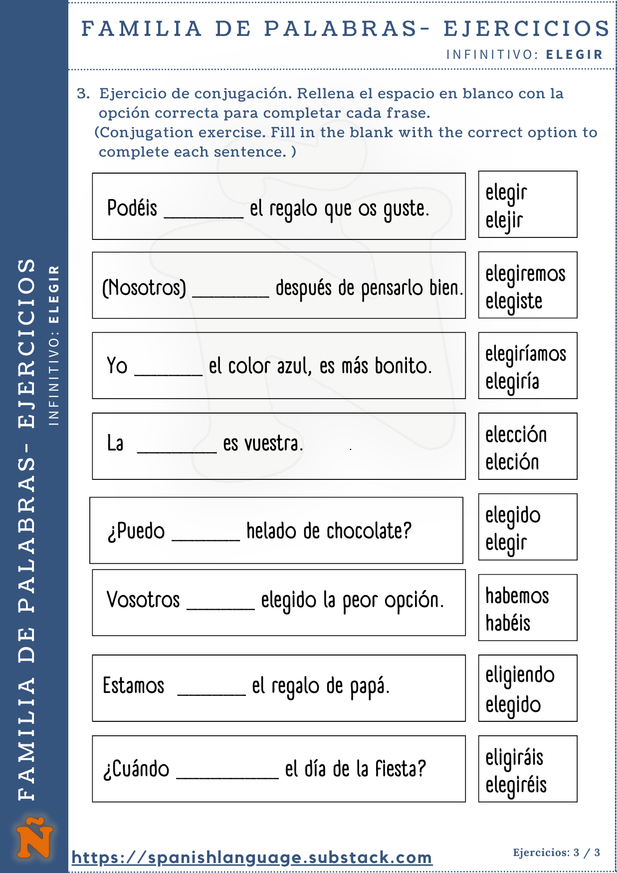 Familia de Palabras (Words Family) (007)