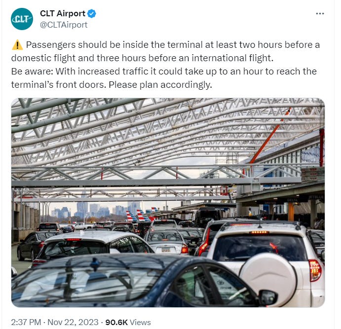 How to fix the airport's holiday traffic problem