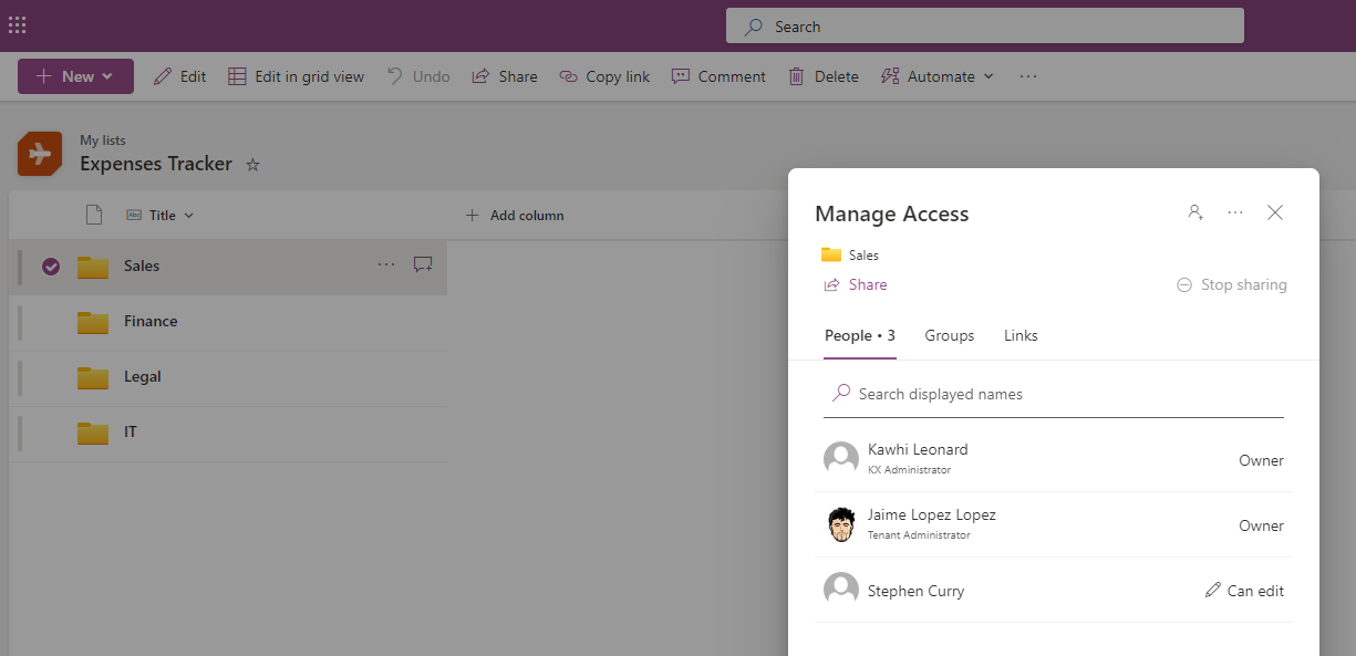 Organizing Company Departments with Folders in SharePoint Online