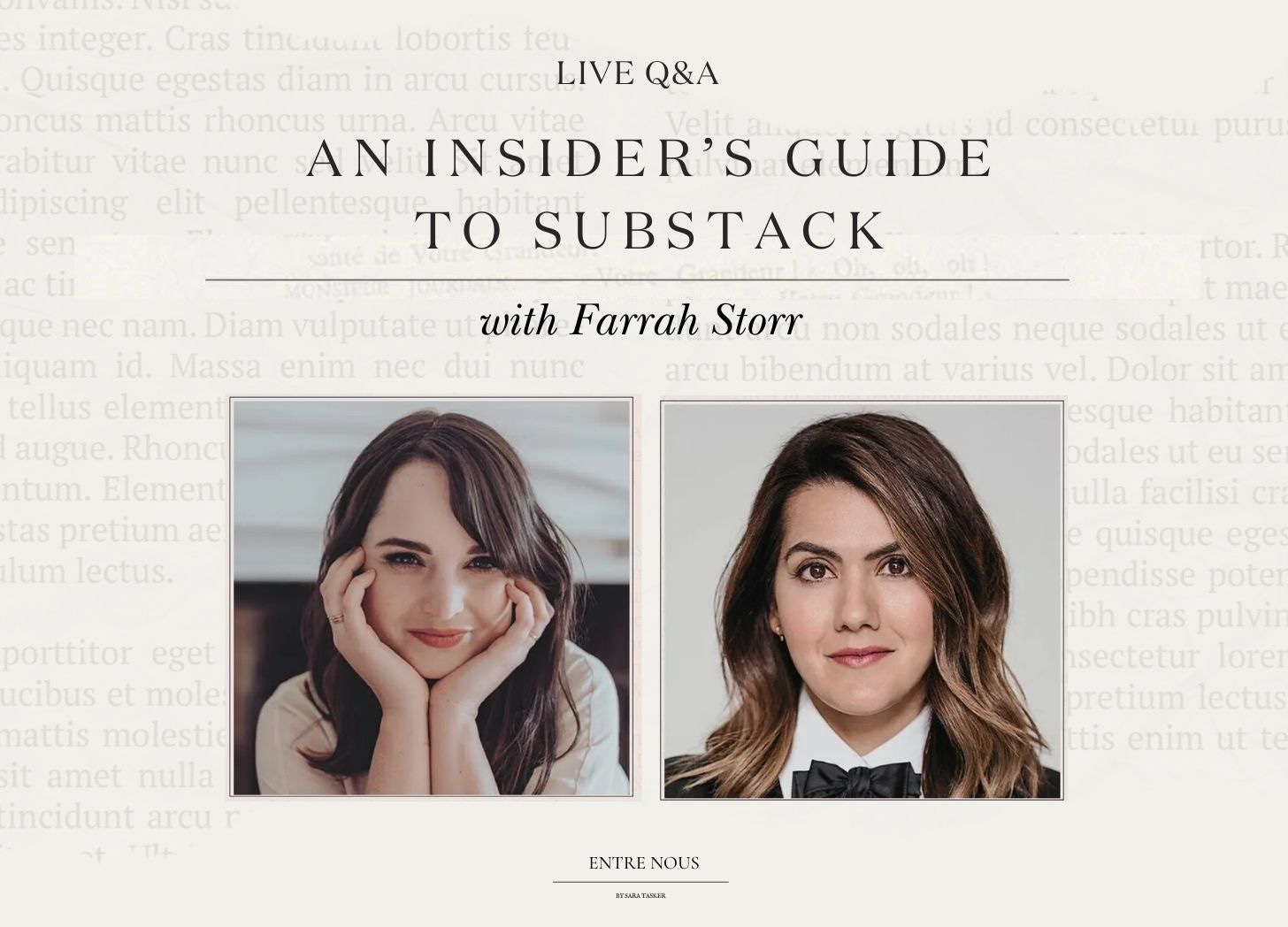 Replay: An Insider's Guide to Substack with Farrah Storr