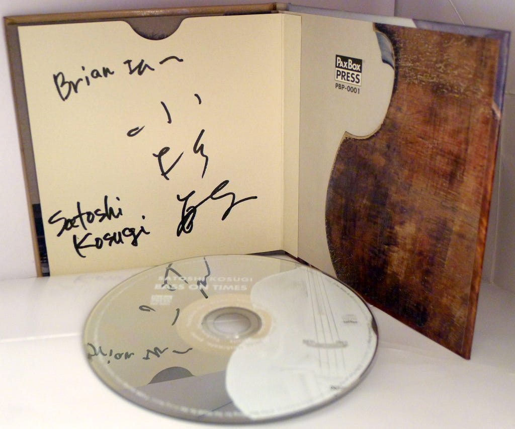 Satoshi Kosugi: Bass on Times - by Brian McCrory