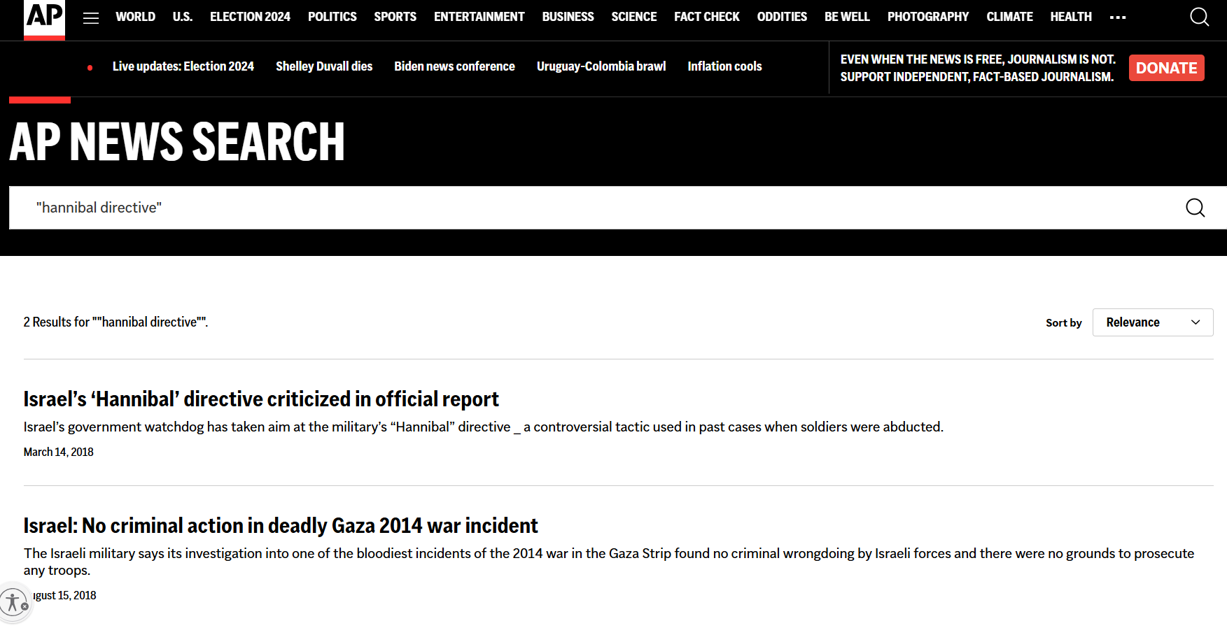 Why has the mainstream media ignored the recent Hannibal Directive ...