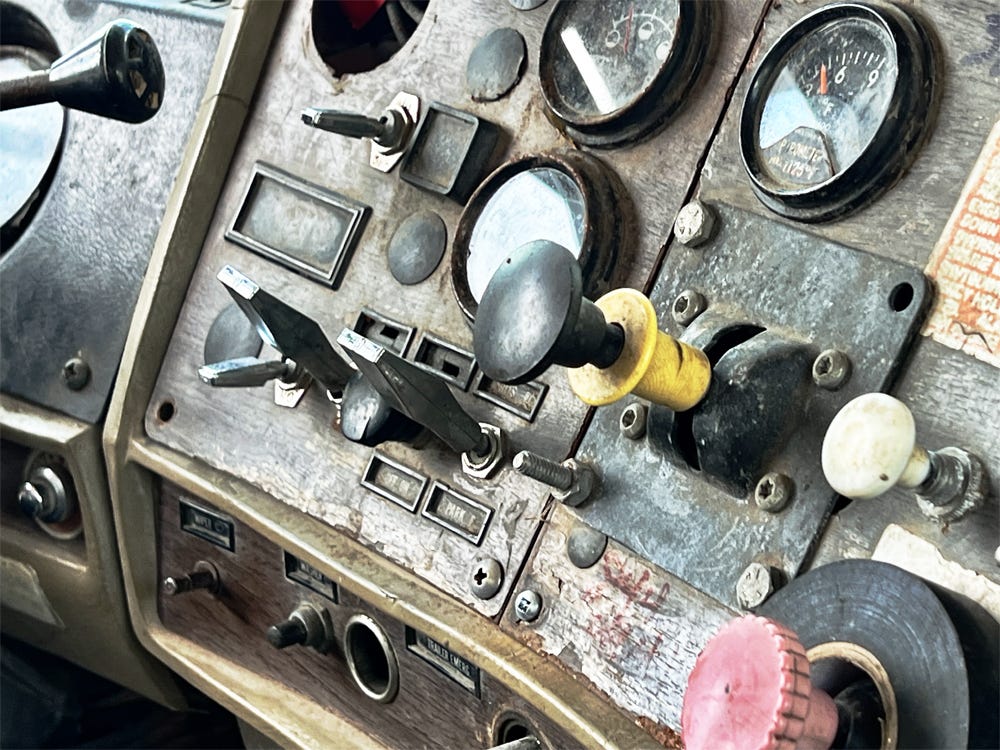 Inside That Vintage Mack Truck - by Donna Laframboise