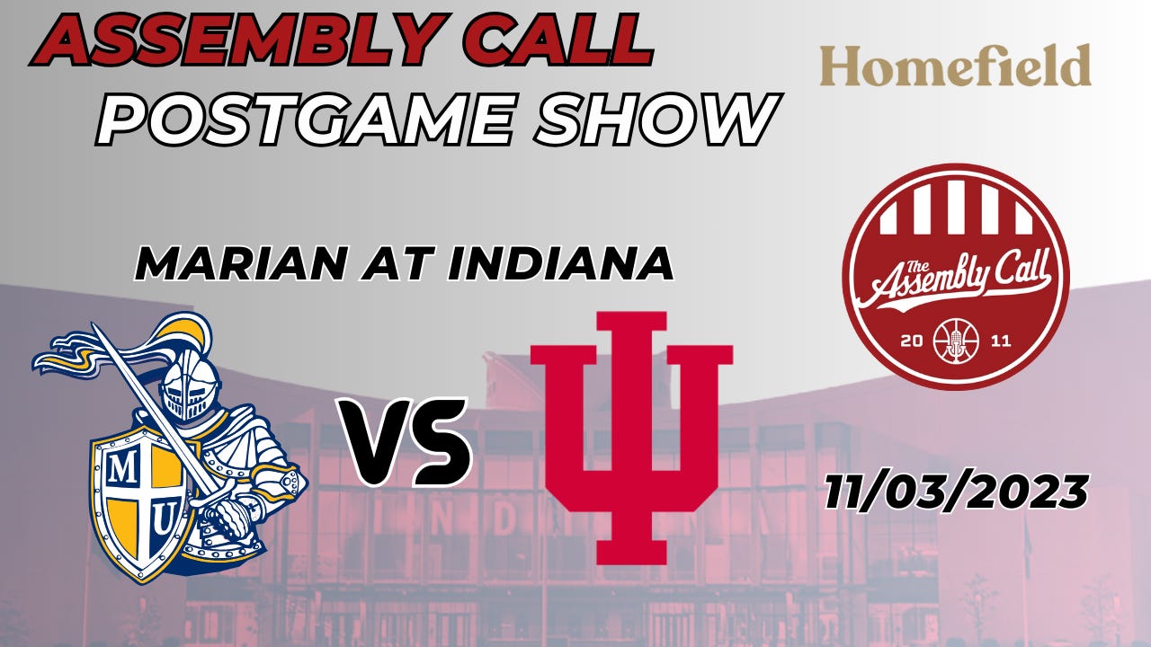 ️ IUBB-Marian Postgame Show Watch Page - by Jerod Morris ️ IUBB-Marian Postgame Show Watch Page - by Jerod Morris