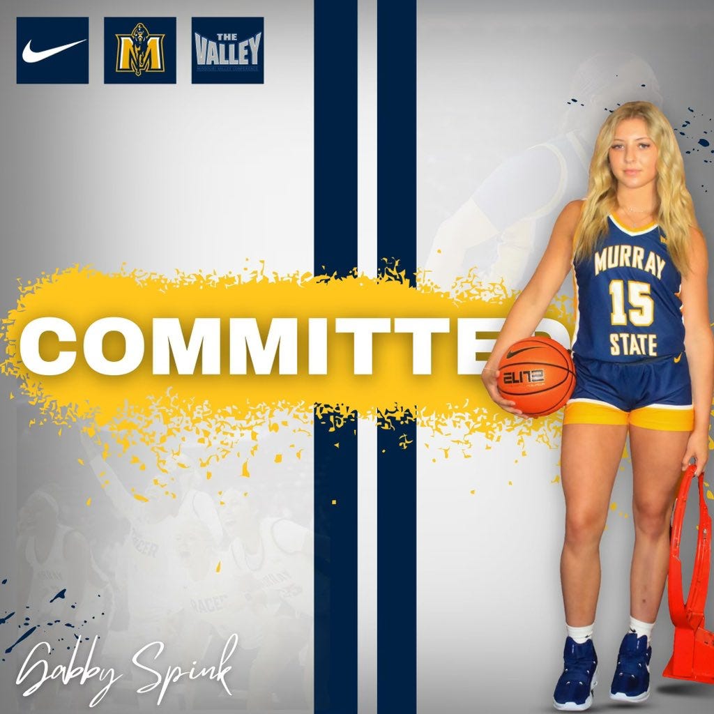 Spink says she's coming to Murray State - by Jeff Bidwell