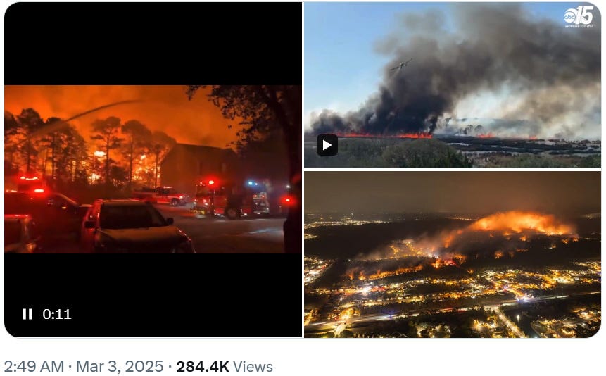 Nearly 200 Wildfires Erupt Across the Carolinas, Evacuations Happening Now