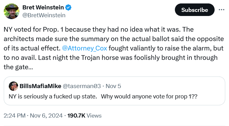 Here's What Happened with Prop 1 in New York...