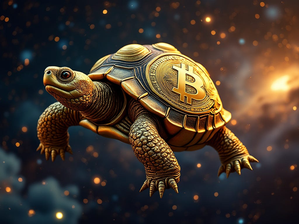 Become the Coolest Creature in the Universe; a Golden Cosmic Turtle.