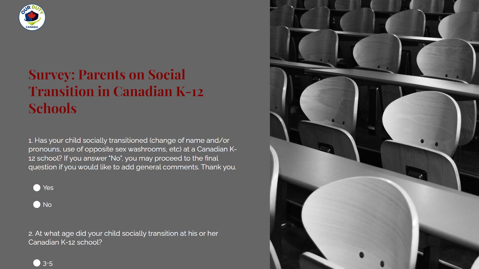 Surveys on the Social and Medical Transition of Children with Our Duty ...