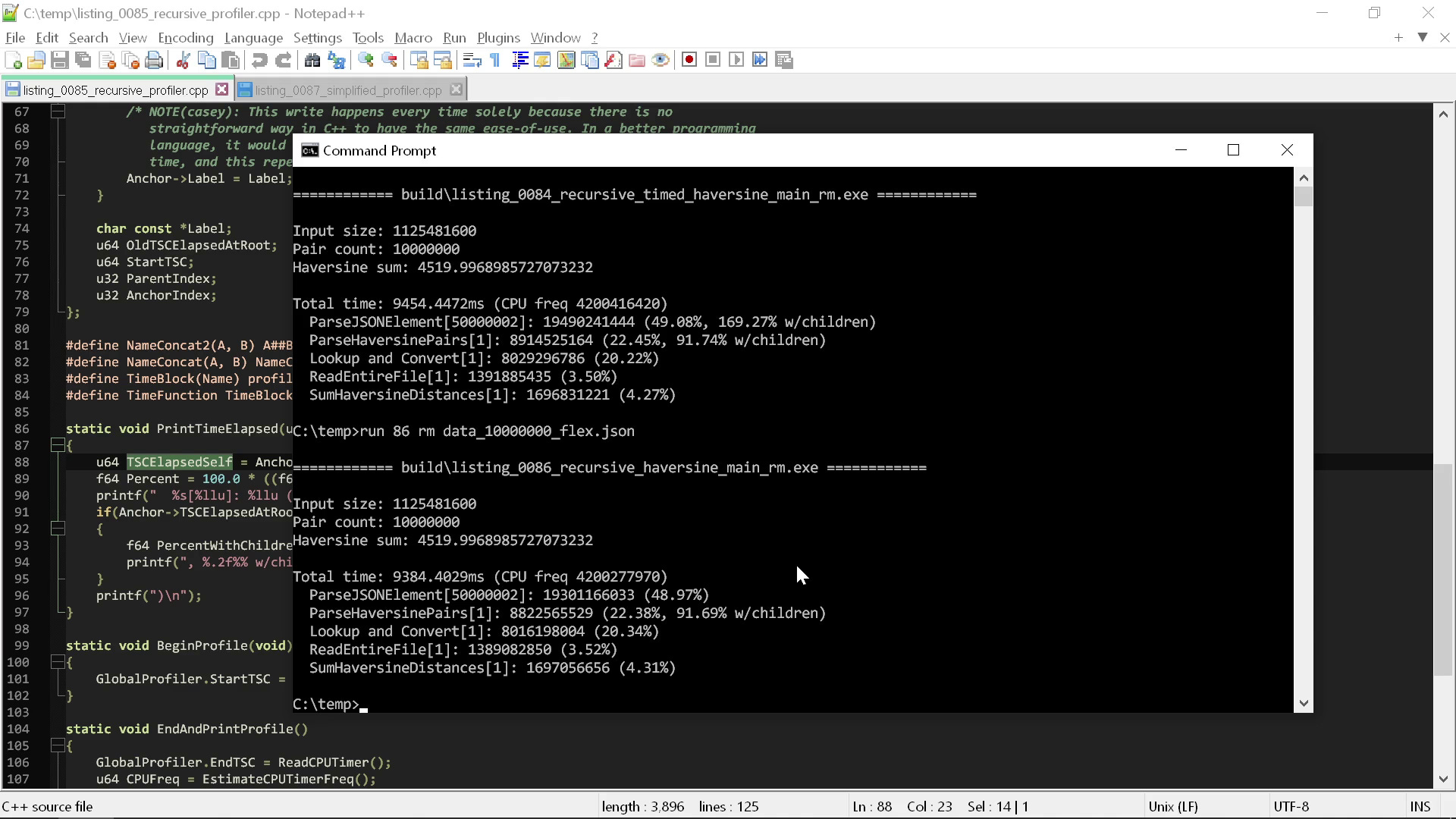 Profiling Recursive Blocks - Computer, Enhance!