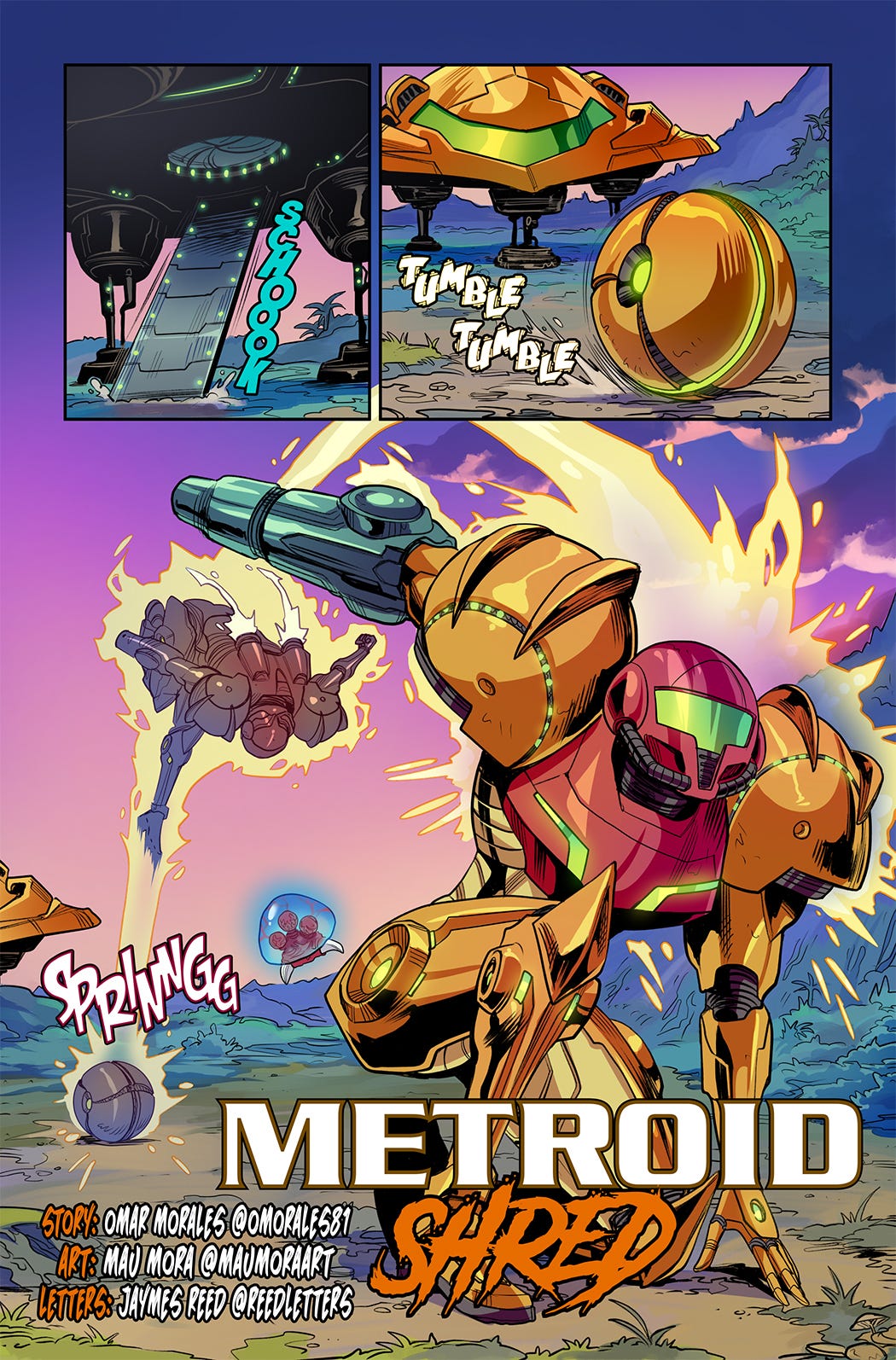 My experience making a Metroid fan-fiction SciFi comic
